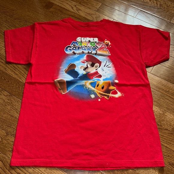 Nintendo | Shirts & Tops | Super Mario Red Teefits Like A Small In Mens ...
